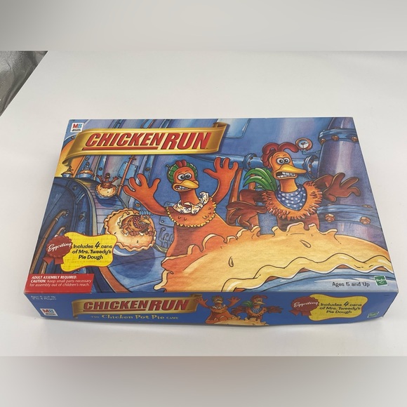 Games | Rare Chicken Run The Chicken Pot Pie Game 200 Hasbro Board Game ...